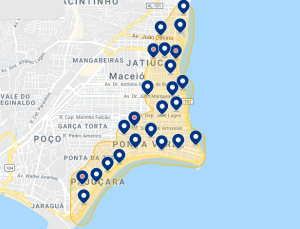 Mapa turístico de Maceió | Dicas do Nosso Brasil
